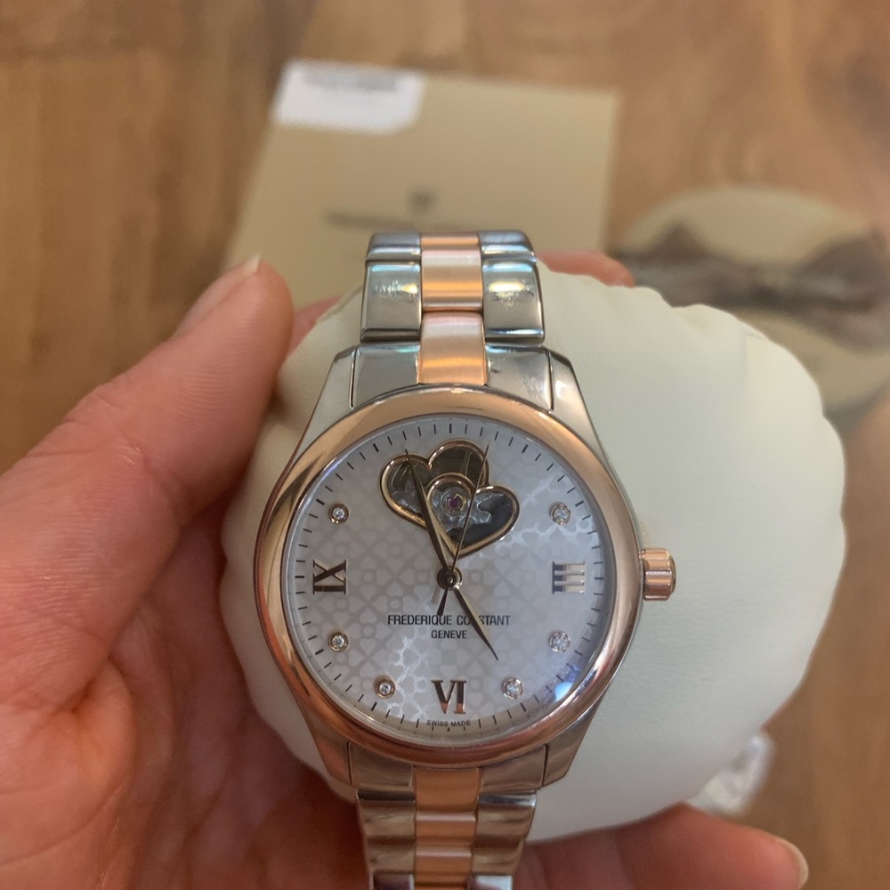 Frederique Constant Double Heart Beat Gray Women's Wa… - Gem